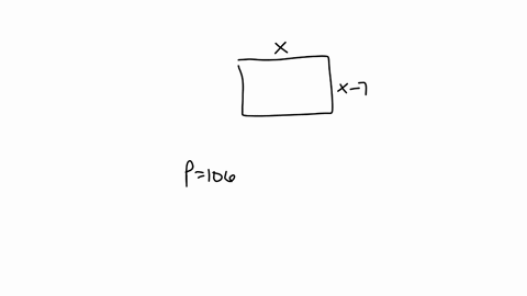 One side of the rectangle is 7 centimeters shorter than...