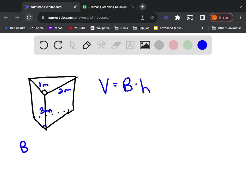The volume of the right prism with an altitude of 15m and having an ...
