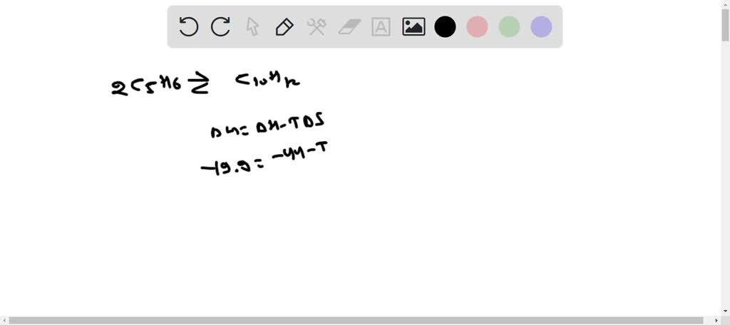 SOLVED: Liquid cyclopentadiene (C5H6) undergoes dimerization to form ...