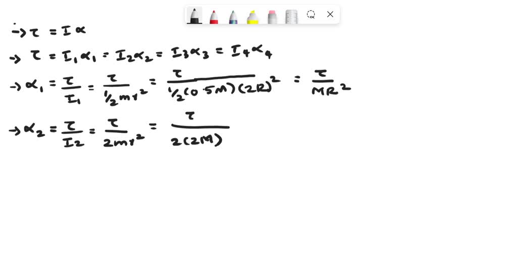 Solved Two Objects Of Equal Mass Are On A Turning Wheel Object 1 Is Located At The Rim Of The