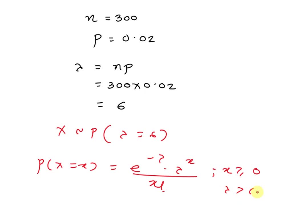 SOLVED: Given the binomial experiment with n = 300 trials and ...