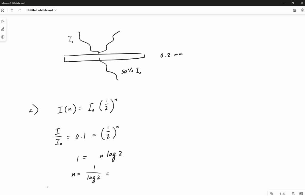 SOLVED: A slab of glass 0.2mthick absorbs 50% of the light passing through it. How thick must a ...