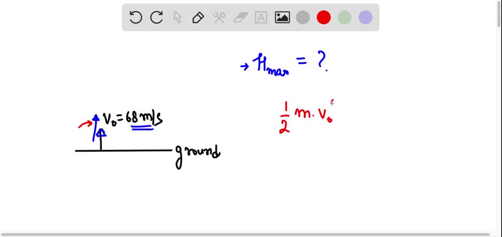 SOLVED: A projectile is launched into the air from the ground with an initial velocity Vo of 68 ...