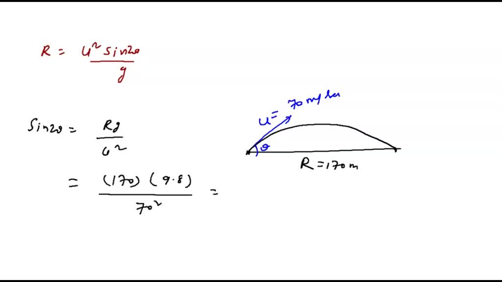 SOLVED: A gun has a muzzle speed of 70 meters per second. What angle of ...
