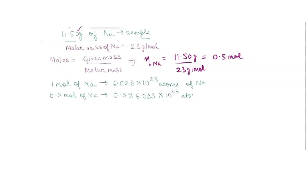 SOLVED: Question 9 1 pts A sample of sodium contains 49.5 grams of ...