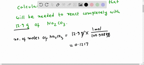 For the reaction Na2CO3 + Ca(NO3)2 → CaCO3 + 2NaNO3 how many...