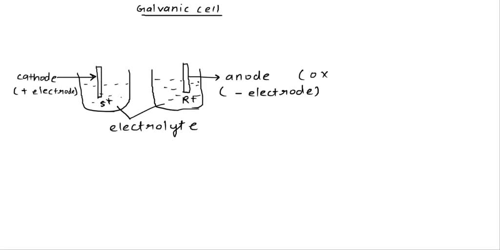SOLVED: Sketch and label the parts of a galvanic cell.