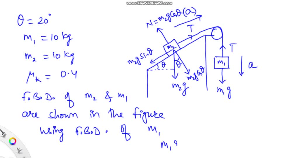 SOLVED: Atwood's Machine Inclined Plane with Friction Show Free Body ...