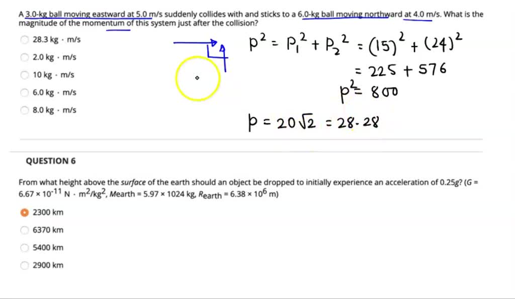 SOLVED: 5. 1.0kg object moving 11.0 mls collides with and sticks to a 6.0-kg object initially at ...