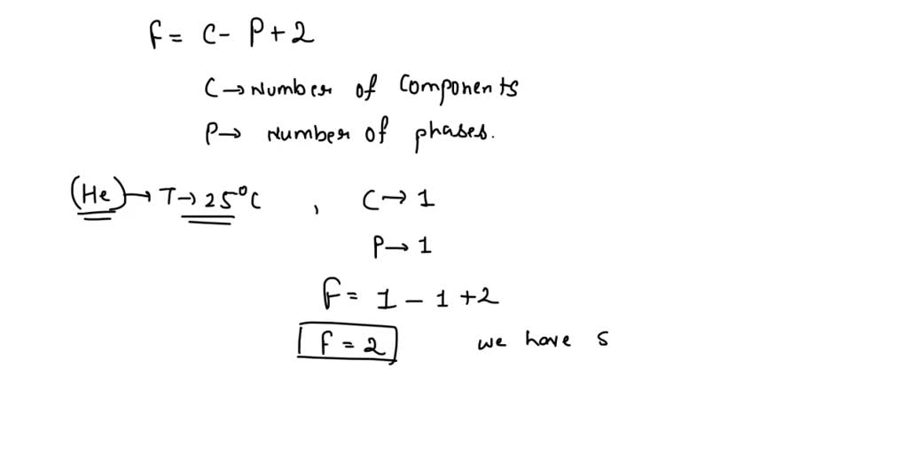 SOLVED: 4.2 Using the Gibbs phase rule, determine the number of ...