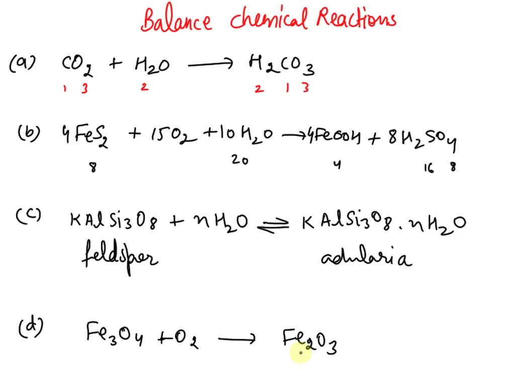SOLVED: a)Which is the correct way to write the balanced equation for ...
