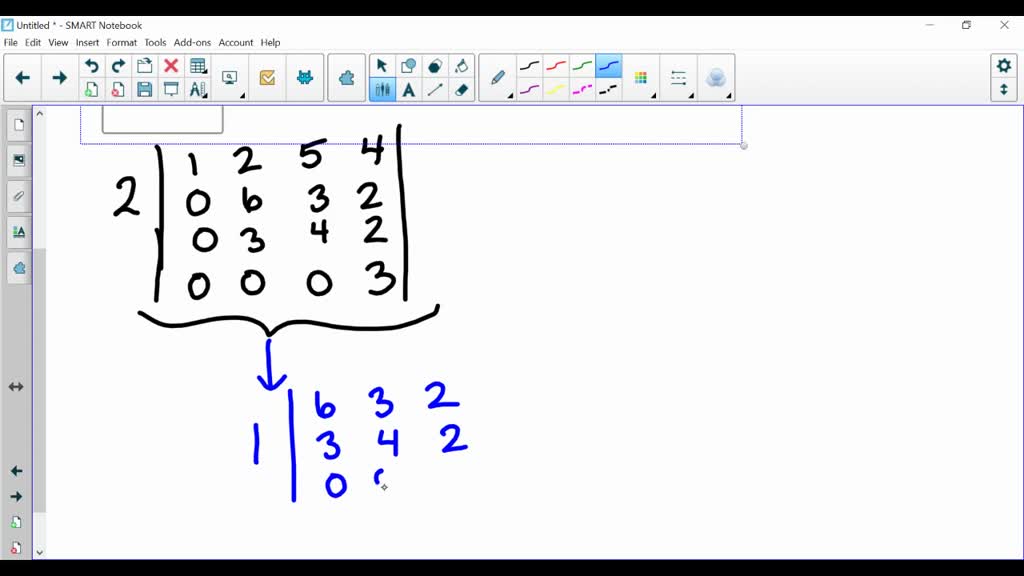 SOLVED: Text: The determinant of a block matrix can be computed using ...