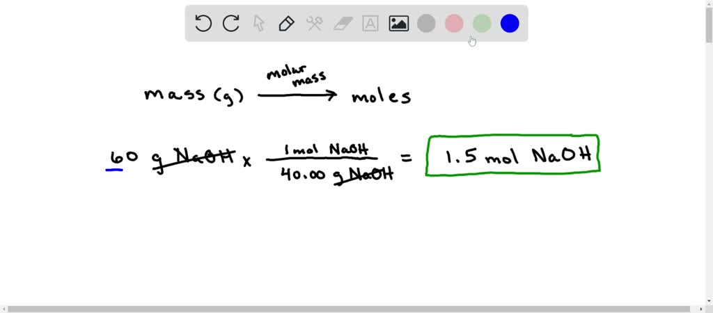 SOLVED: Calculate the amount (mol) of each compound based on the masses that react. Molar mass ...