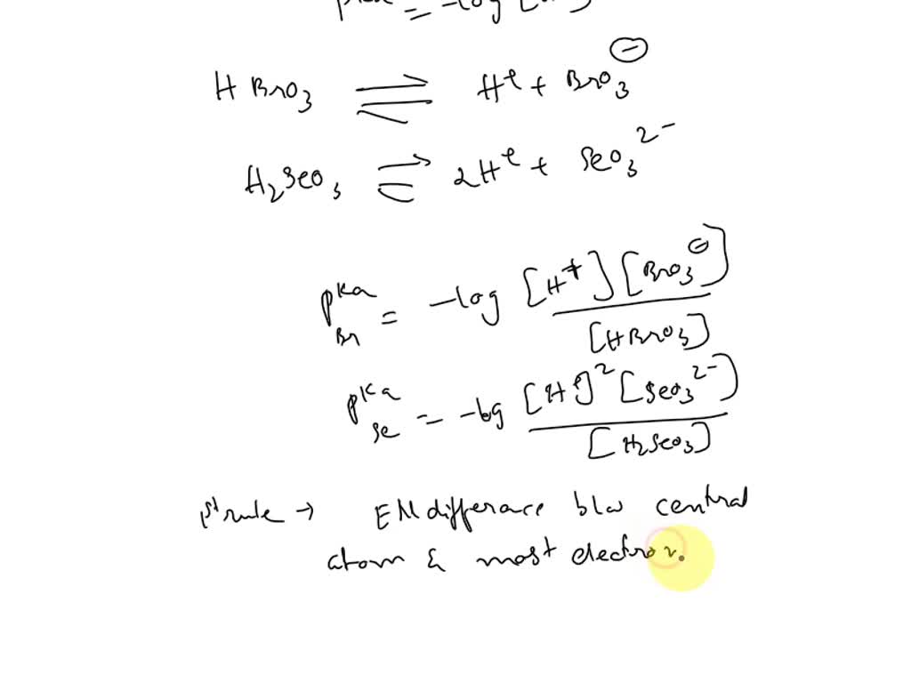 SOLVED: Use Pauling's First and Second Rules to determine the pKa ...
