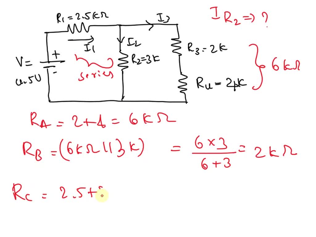 Solved Find The Current In R2 Of The Circuit Below