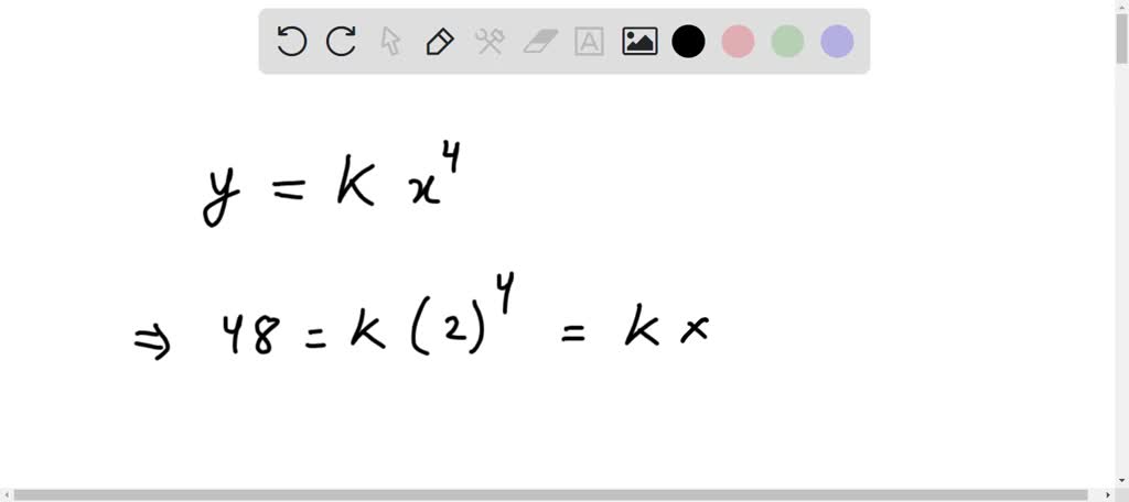 Solved Write An Equation Describing The Relationship Of The Given Variables Y Varies Directly