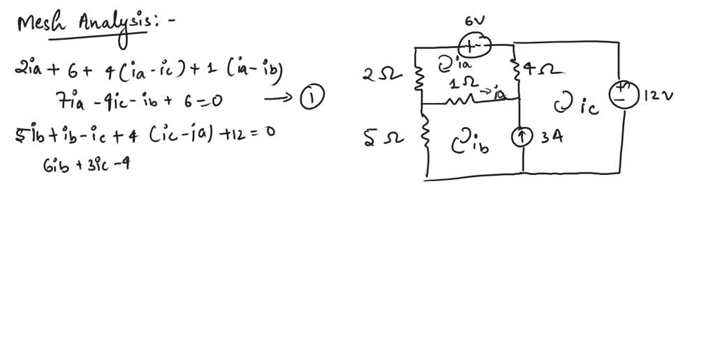 SOLVED: ECE 20700 Experiment 05 Pre-Lab Assignment Mesh Analysis Examine the circuit featured in ...