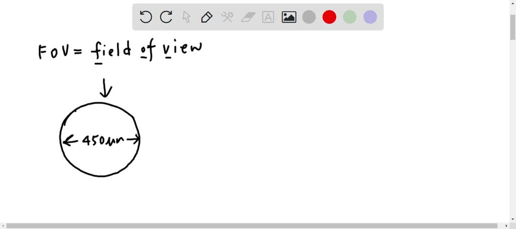SOLVED: If the FOV measures 450 μm and the cell being observed occupies ...