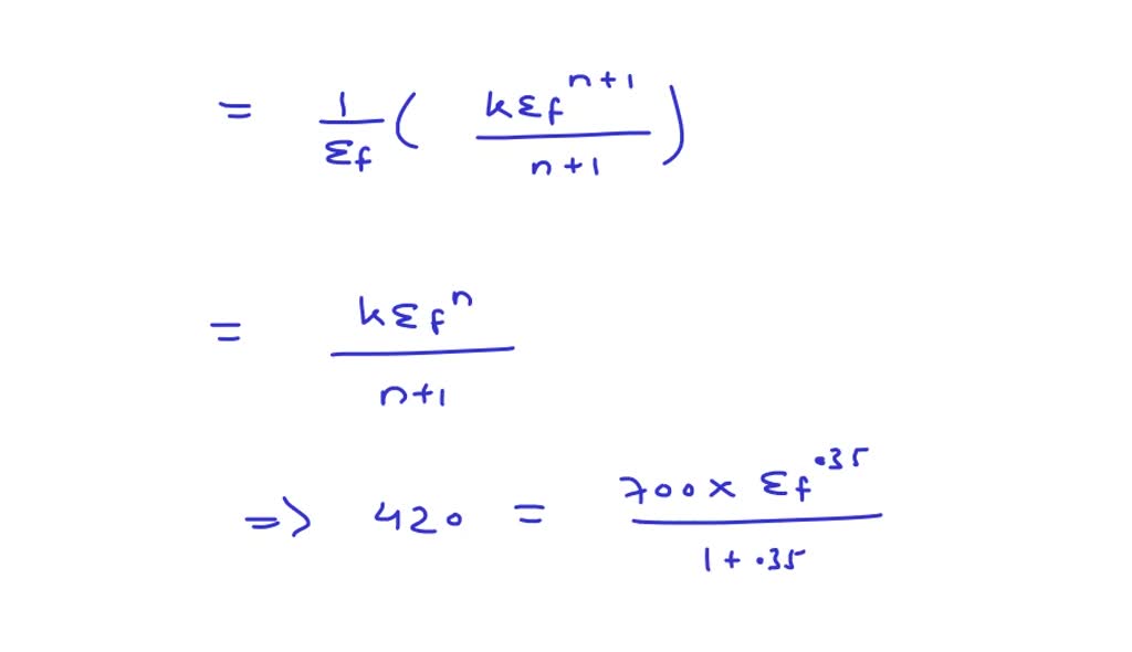 SOLVED: 2) The strength coefficient and strain-hardening exponent of a ...