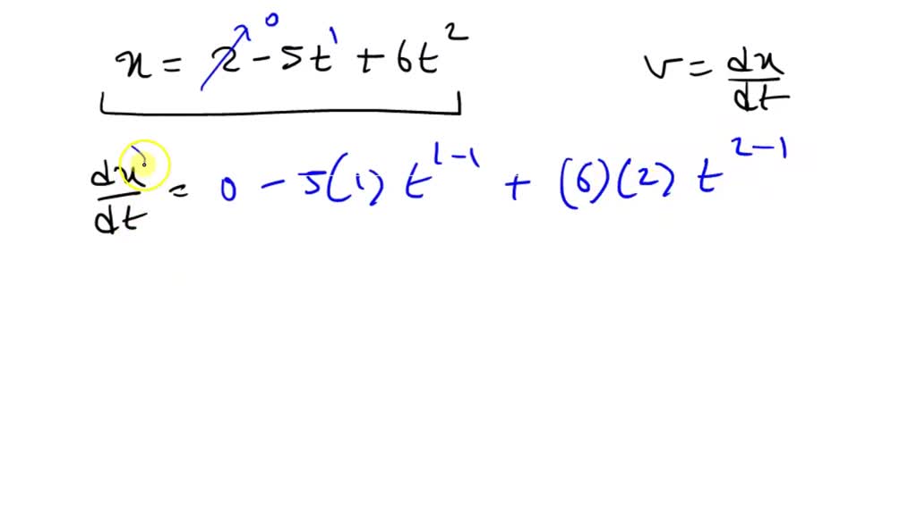 SOLVED: "A particle moves along x-axis in such a way that its coordinate (x) varies with time (t ...