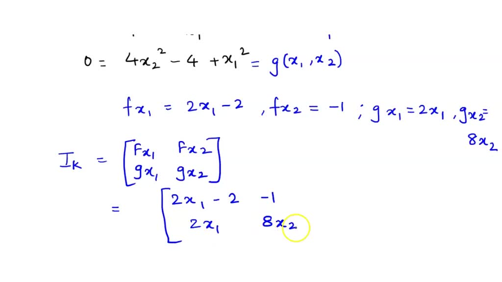 SOLVED: Determine the solution of the nonlinear equations: x2 = 5 - y2 ...
