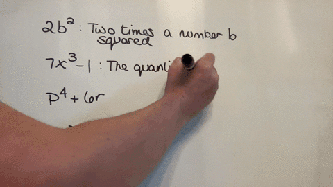 B. sum 4. quotient 7. more than t symbols. with math symbols...