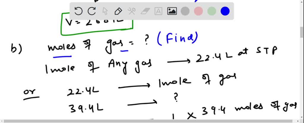SOLVED: What is the volume of 1 mol of nitrogen at: a. Room temperature ...