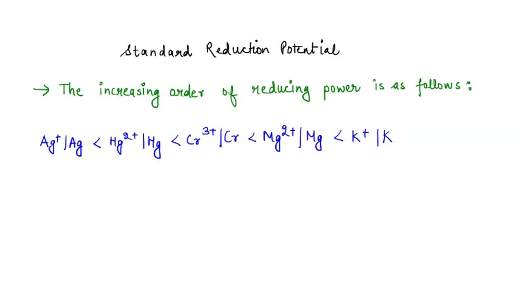 SOLVED: Using a table for standard reduction potentials, calculate the minimum voltage needed to ...