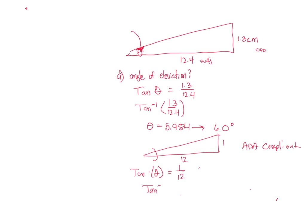 SOLVED: Ramp A ramp bridges a height difference of 1.3 meters and is ...