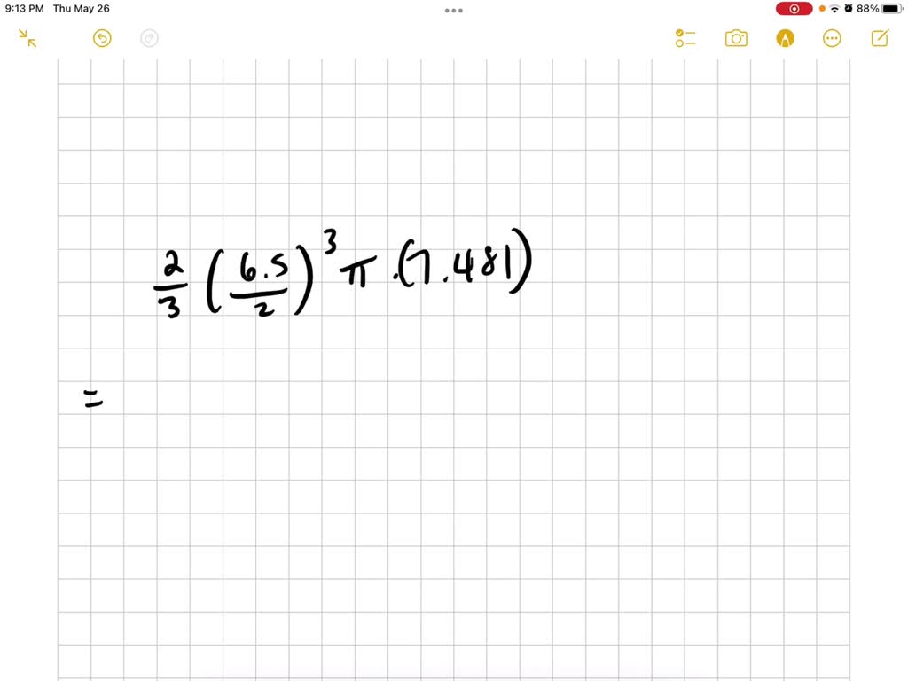 SOLVED: A designer wants to make use of a half-spherical cistern in a ...