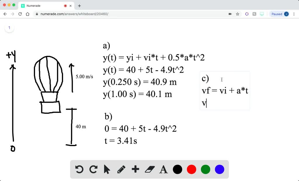 SOLVED: A hot-air balloonist, rising vertically with a constant ...