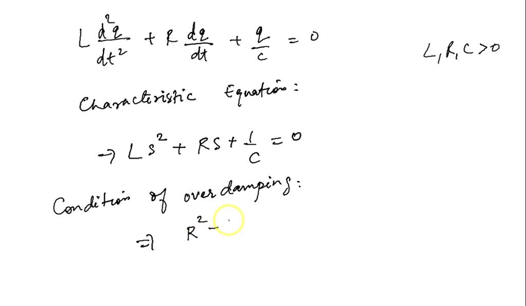 SOLVED: "43. A driven LRC circuit is modeled by the equation LI' + RI ...