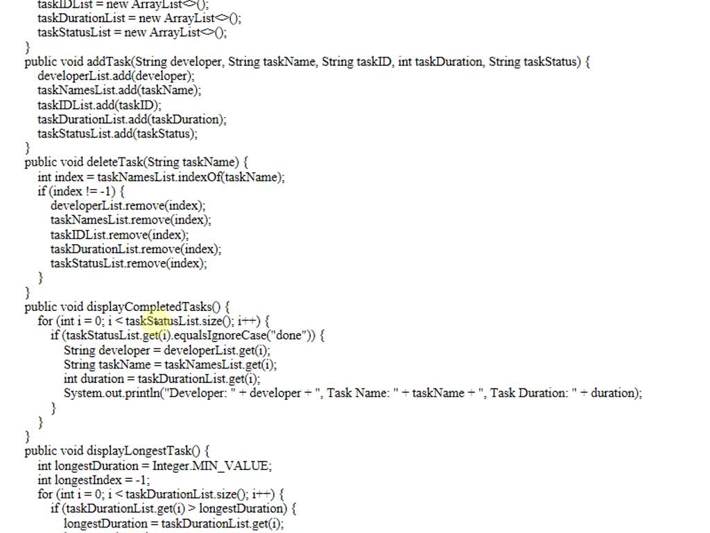 Solved Create A Simple To Do List Application That Allows Users To Add Remove And Mark Tasks
