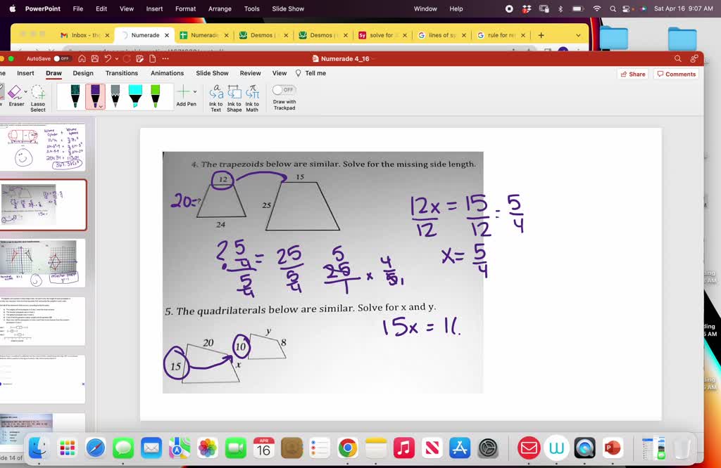 SOLVED: 'The shapes below are mathematically similar. The shapes below ...
