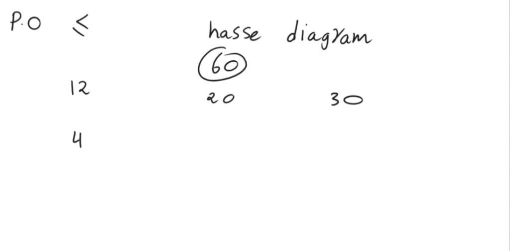 SOLVED: Problem 2- Let A be the set of all divisors of 60, and consider ...