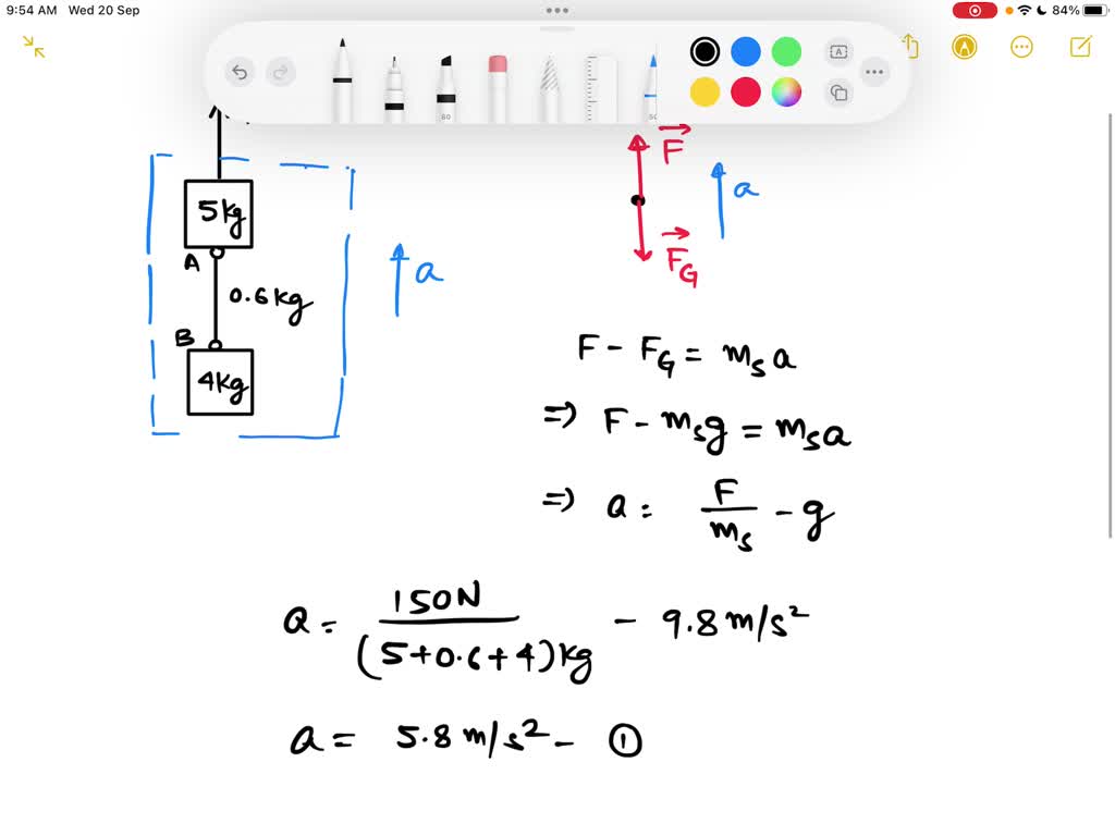 SOLVED: A 5.0-kg block and a 40-kg block are connected by a 0.6 kg rod, as shown in the figure ...
