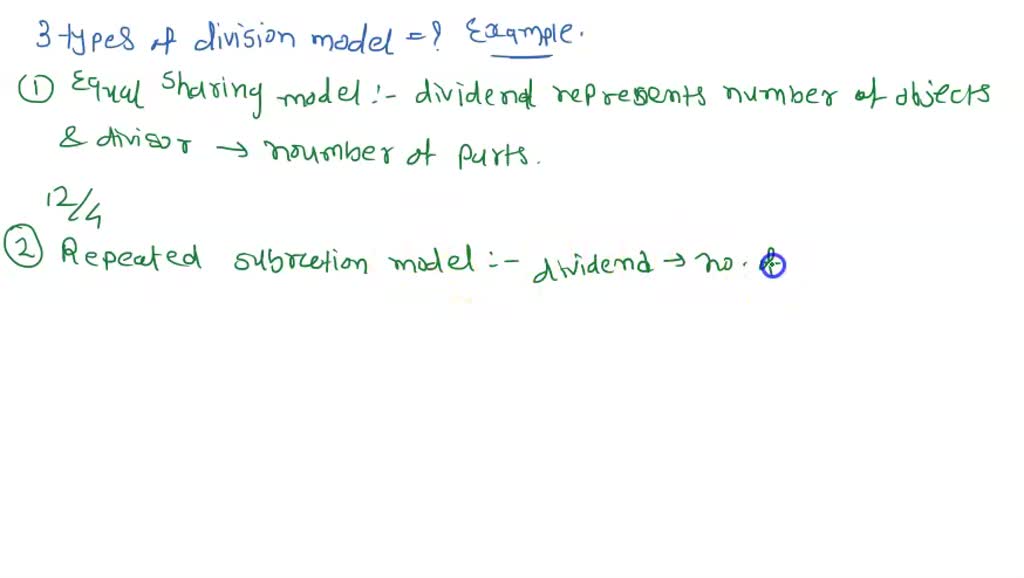 SOLVED What Are The Three Types Of Division Models Explain Briefly SOLVED What Are The Three Types Of Division Models Explain Briefly