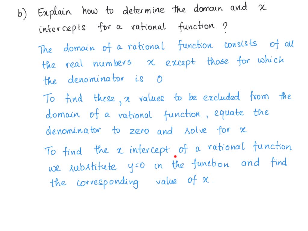 SOLVED: 2.A rational function has the form f(x) = -where a is a non ...