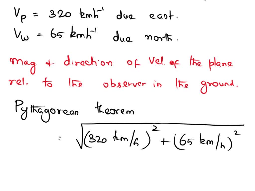 SOLVED: An airplane is flying due east relative to still air at a speed ...