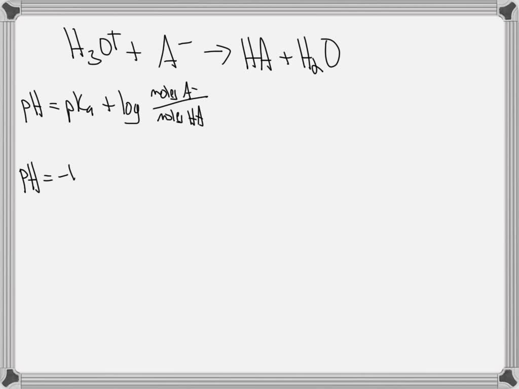 SOLVED: Calculate the pH of a buffer prepared by mixing 0.91 M butanoic acid, C3H7COOH, and 0.36 ...