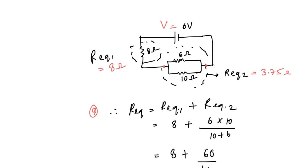 Solved Use The Circuit Diagram To Calculate The Following Showing All