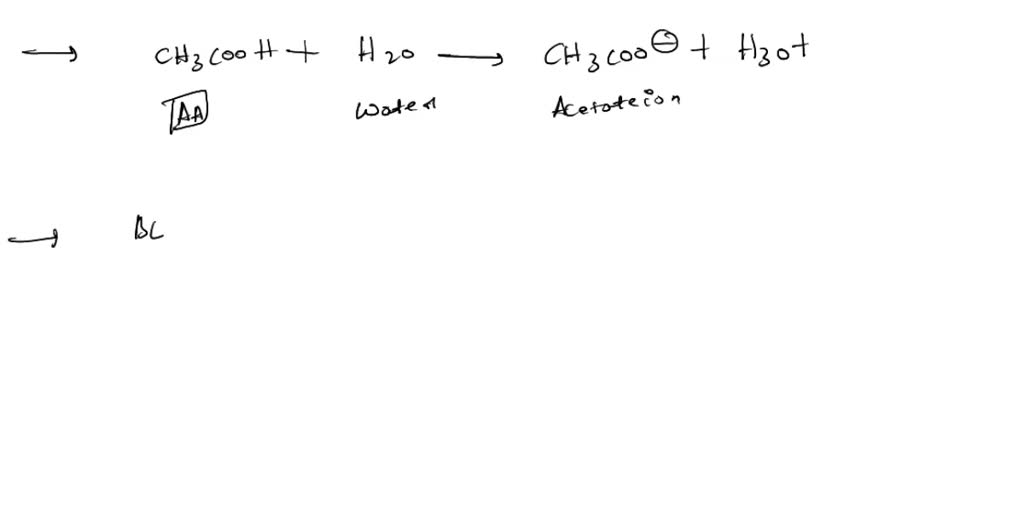 SOLVED: Write a net ionic equation for the reaction between CH3COOH(aq ...