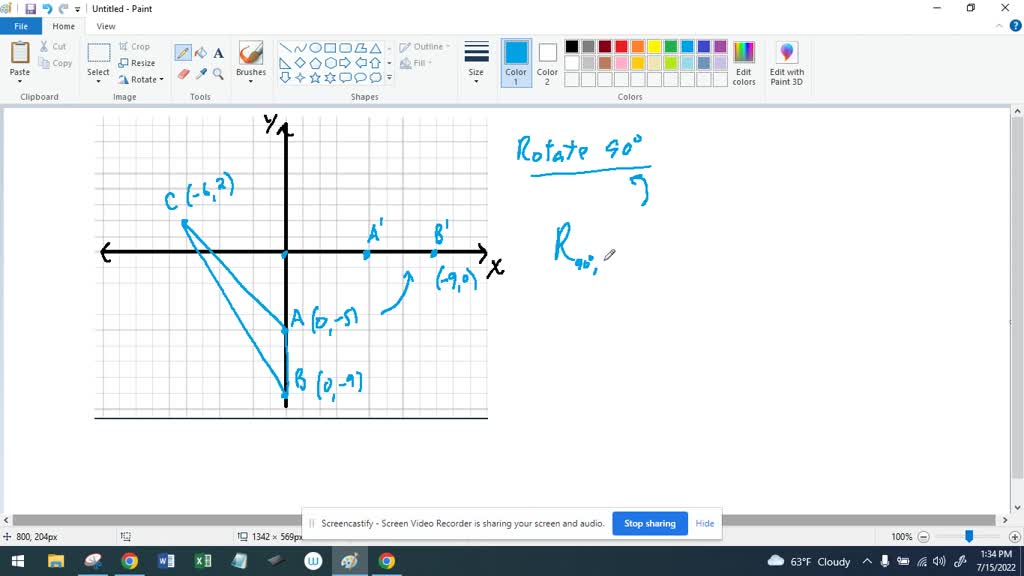 SOLVED: Determine the coordinates of the image if triangle ABC is ... SOLVED: Determine the coordinates of the image if triangle ABC is ...