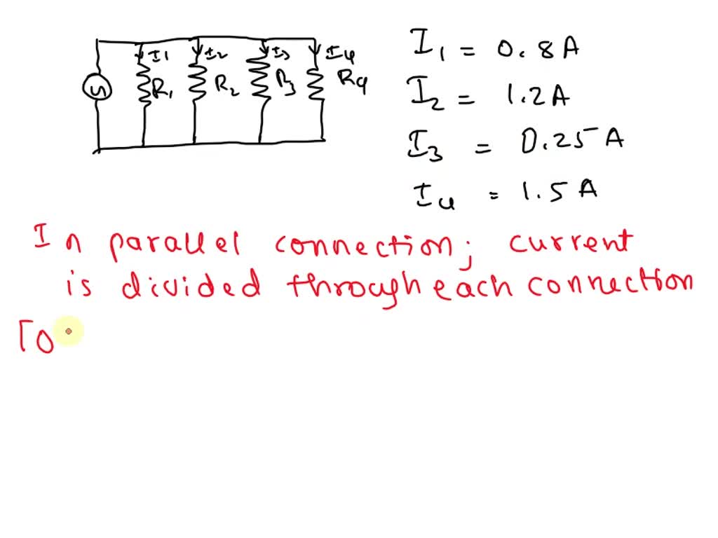 SOLVED: "parallel circuit contains four branches One branch has a ...