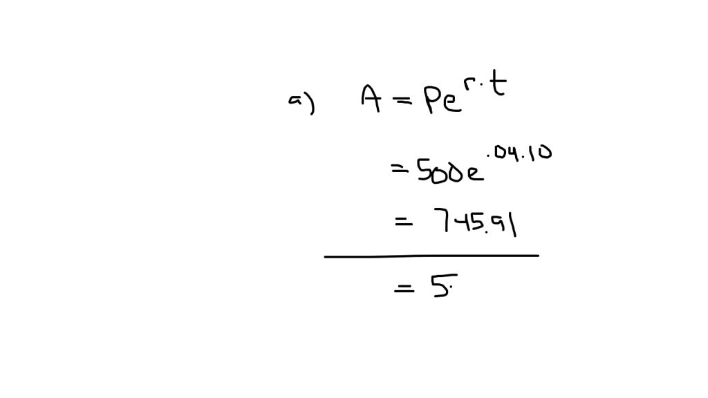SOLVED: What is the continuous compounding formula? When do you use it ...