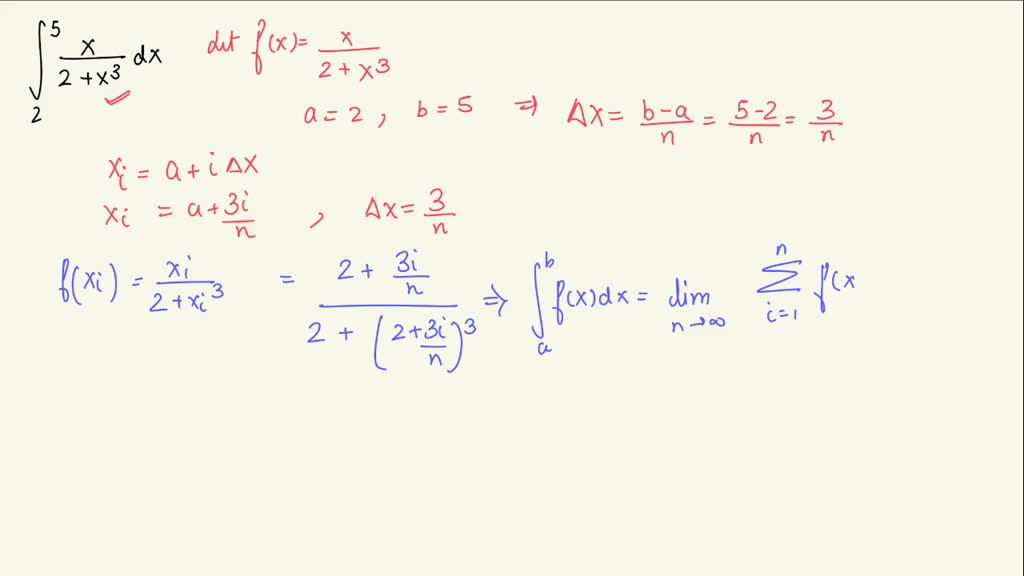 SOLVED: 6. Recall the definition of a definite integral ∫f(x) dx as a limit of Riemann sums is ∫ ...