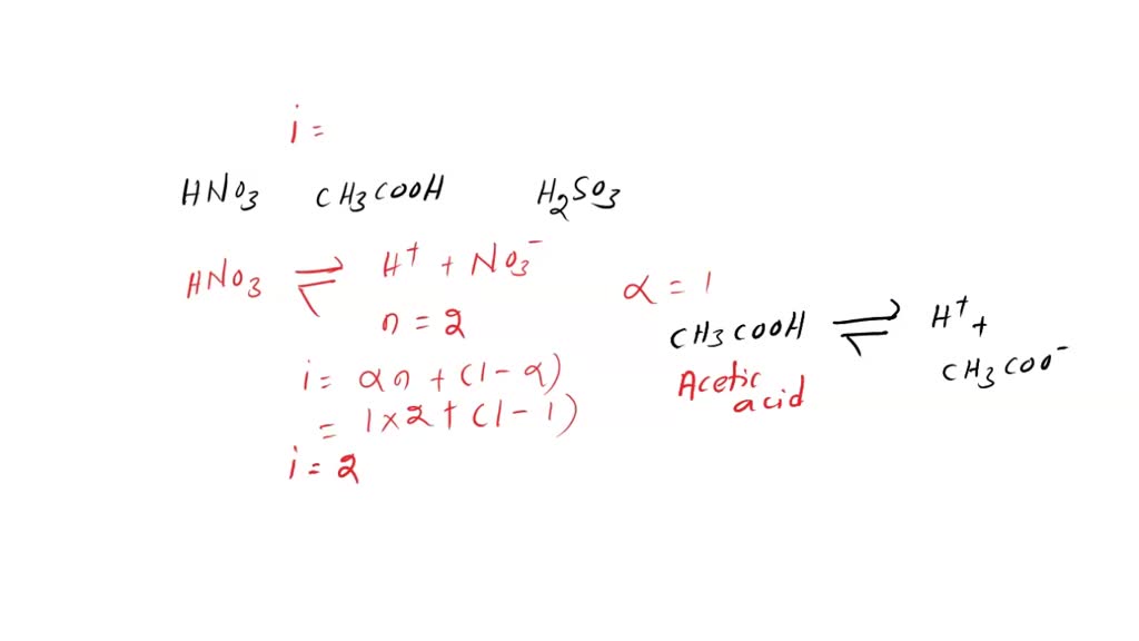 SOLVED: Arrange the compounds based on their expected van't Hoff factor; from largest to ...