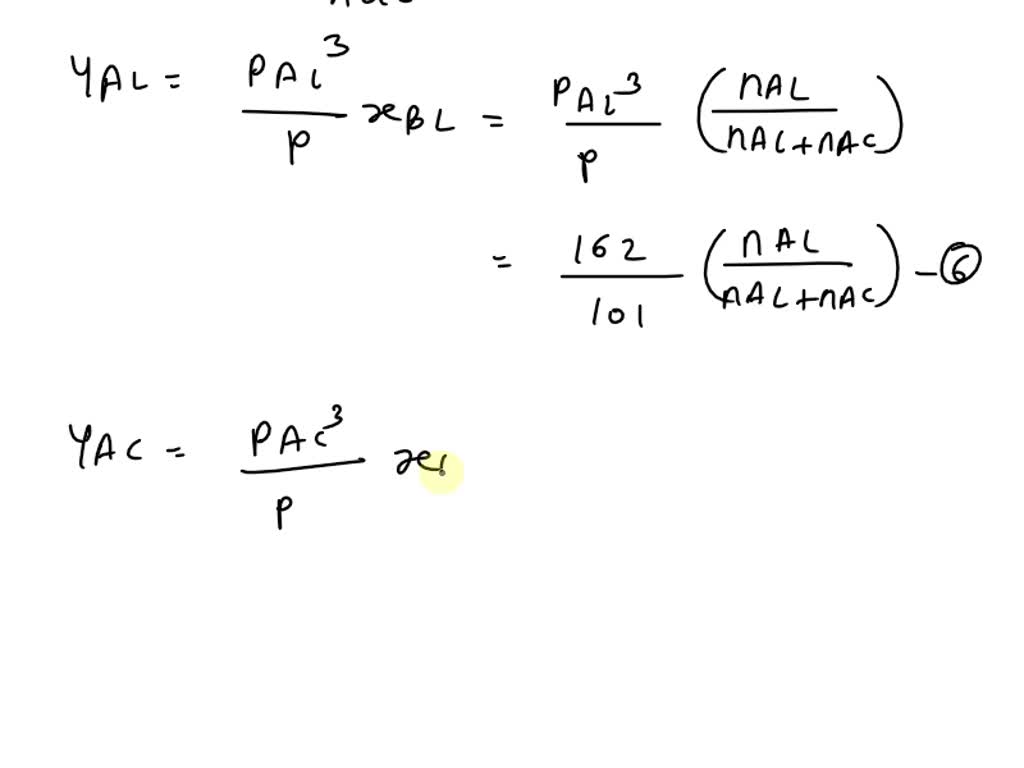 SOLVED: A beaker filled with an equimolar liquid mixture of ethyl ...
