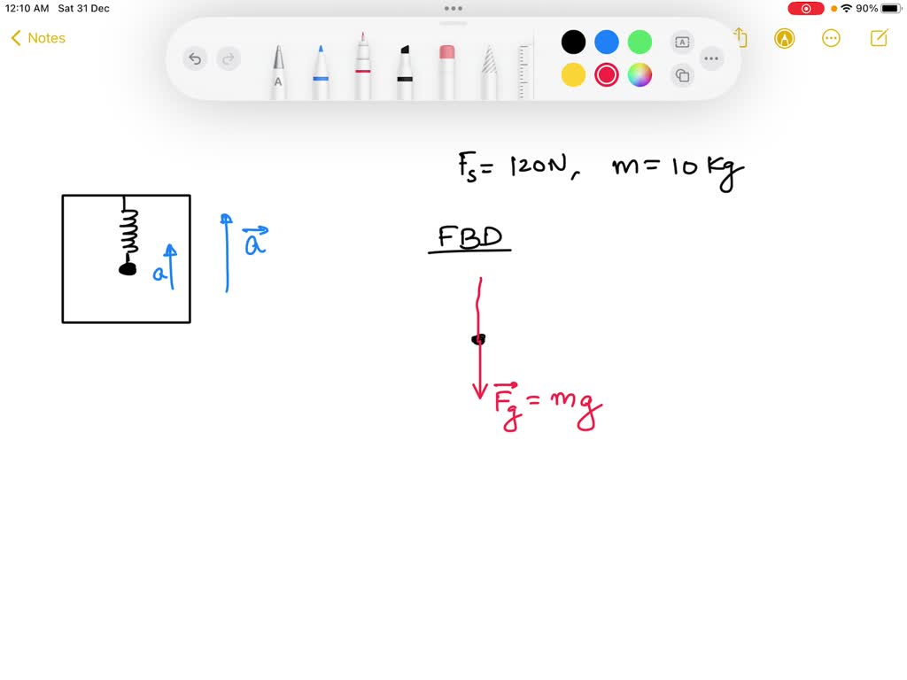 SOLVED: You are riding an elevator that is in motion. Using a spring ...