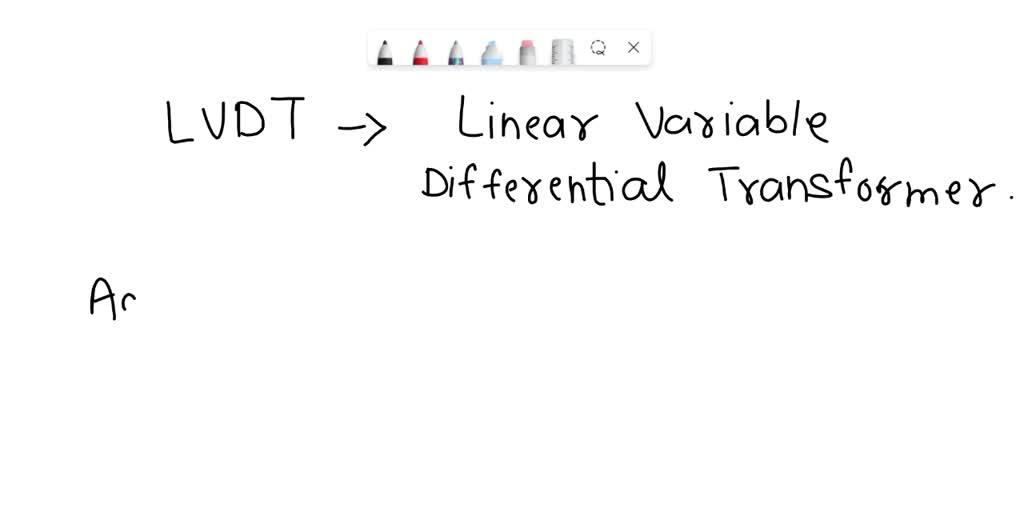 SOLVED: B2. An LVDT has a maximum core motion of 1.5 cm with a linearity of 0.3% over that range ...